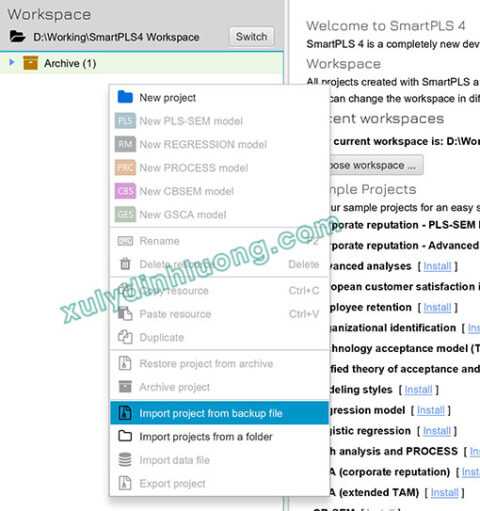 SMARTPLS 4 - Nhập Xuất Dữ Liệu và Vẽ Mô Hình Đường Dẫn